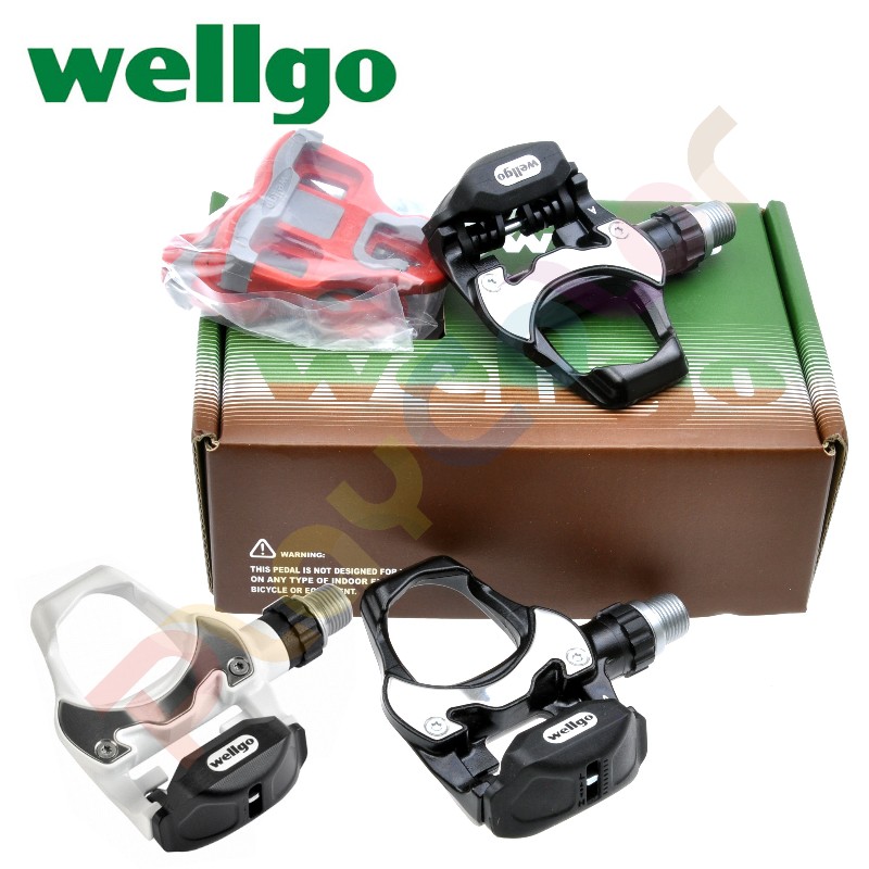 【Wellgo R251 鋁合金 卡踏】附扣片 LOOK 系統 白色/黑色 密封式軸承 公路車 踏板【20657945】 | 蝦皮購物
