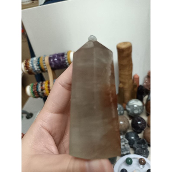 紅膠花水晶共生柱～ 二次結晶形成內部紅色紋路稀有紅膠花 | 蝦皮購物