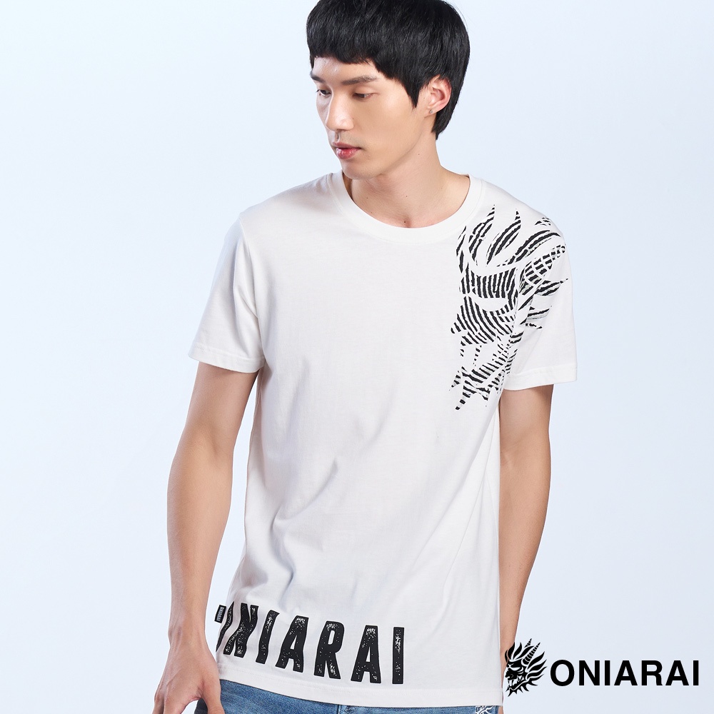 BLUE WAY 鬼洗 ONIARAI-黑魂重工指紋側鬼短TEE(白) | 蝦皮購物