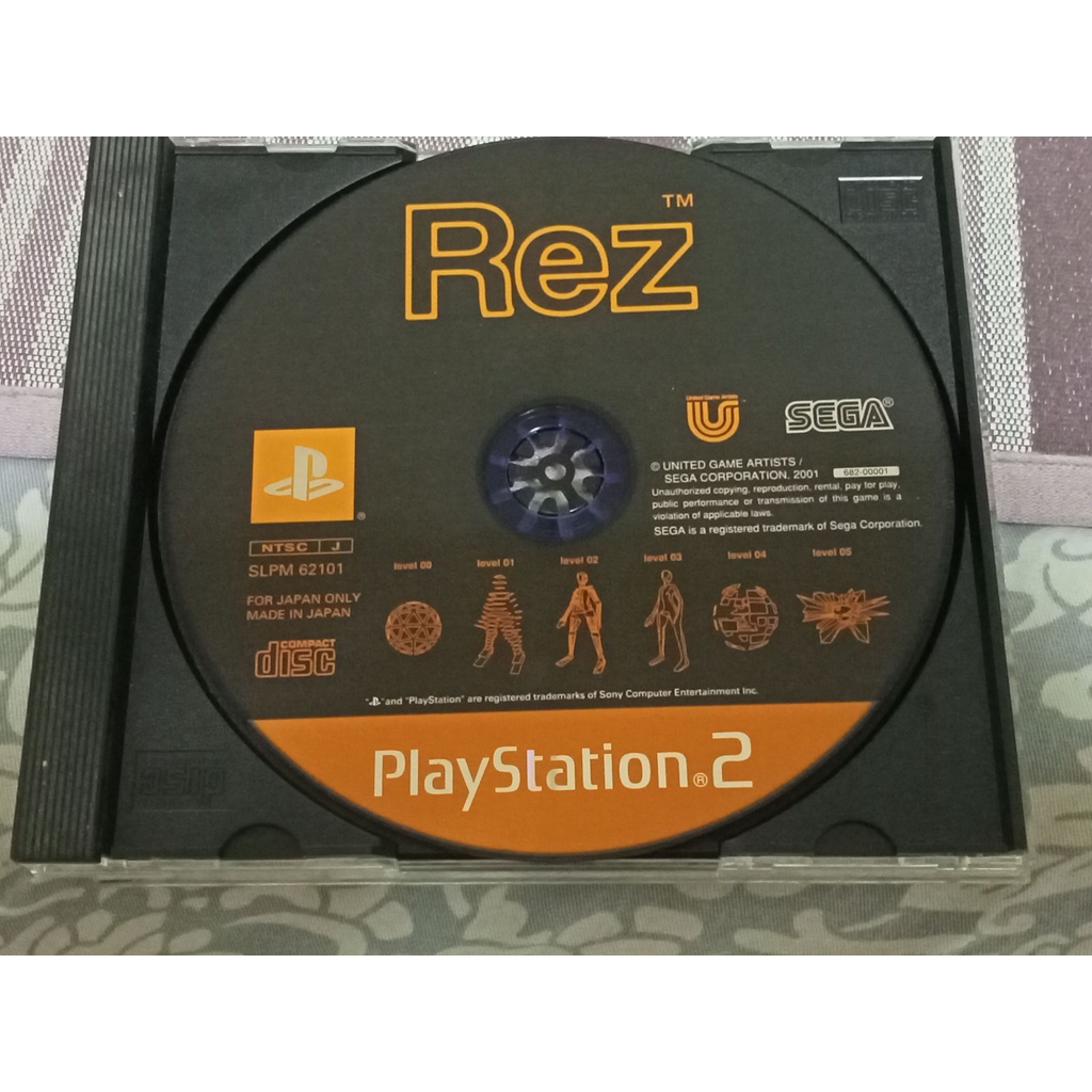 正版PS2 遊戲光碟-- REZ (幻想聲光世界) (純日版) | 蝦皮購物