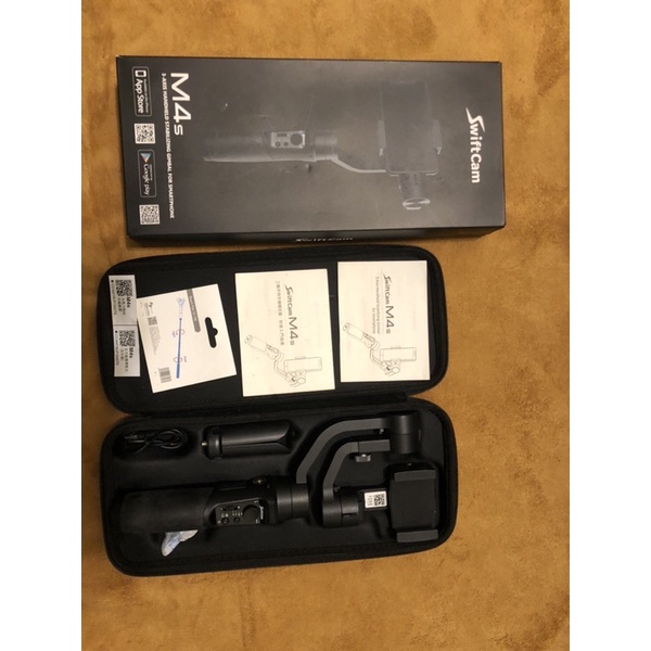 SwiftCam M4s 手機三軸穩定器 二手 配備齊全(L支架/伸縮桿/三腳架) 功能正常 | 蝦皮購物