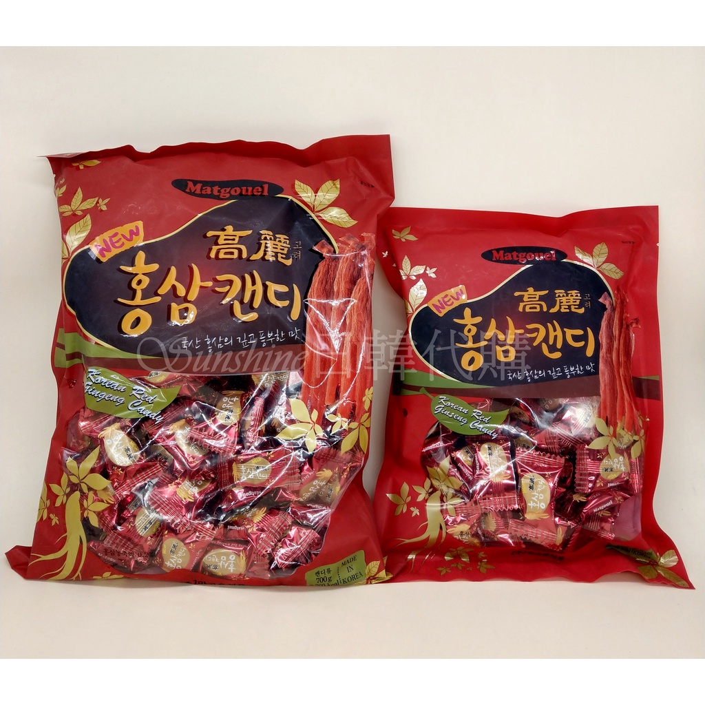 現貨 韓國 Matgouel 高麗 紅蔘糖 人蔘糖 人參 紅參 紅蔘 糖果 硬糖 300g 700g | 蝦皮購物