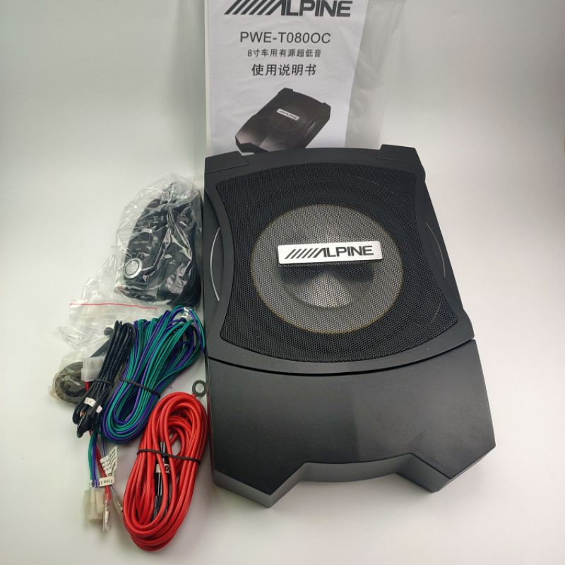 [知名品牌]現貨☑ALPINE阿魯品PWE-T080OC薄型重低音🇯🇵 | 蝦皮購物