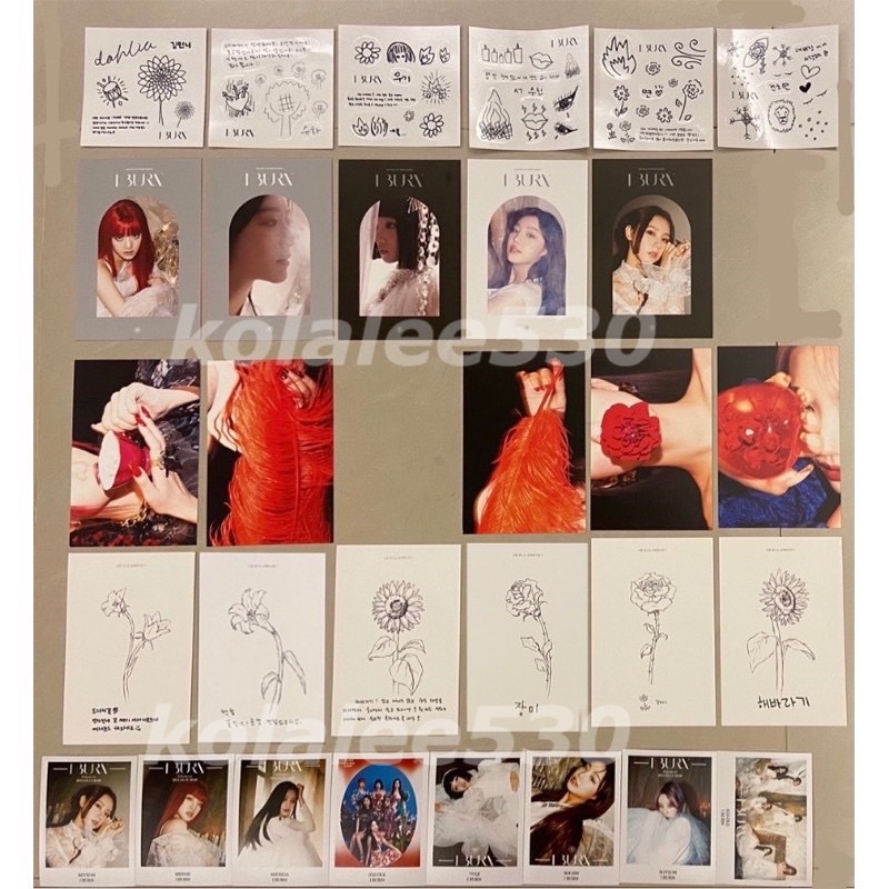 (G)I-DLE 迷你四輯 I BURN 明信片 五大預購禮 舒華 小娟 穗珍 美延 Minnie 雨琦 | 蝦皮購物
