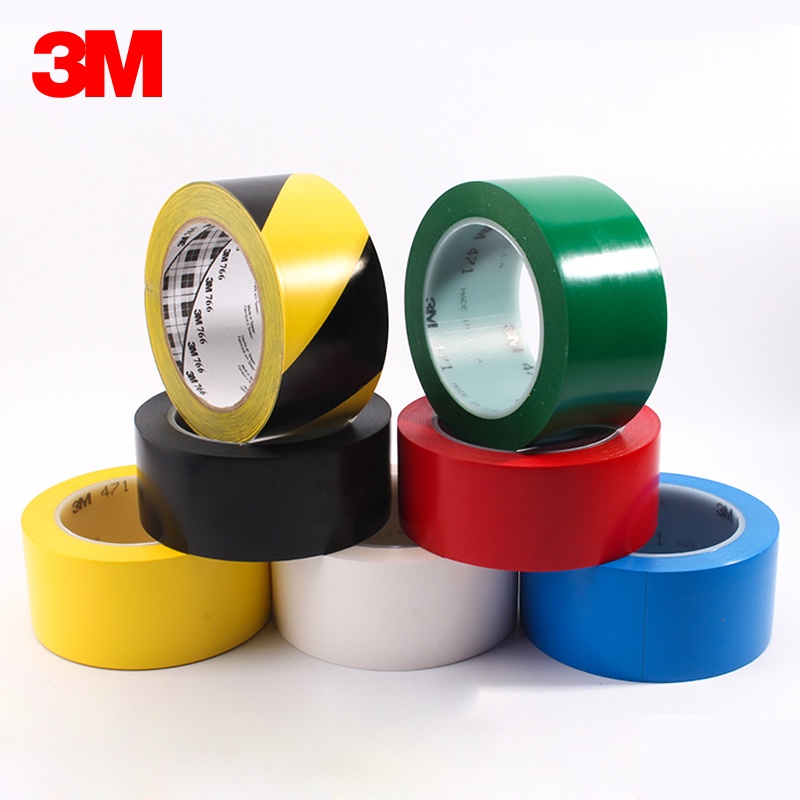 3m 471黑黃警示膠帶 彩色pvc警戒地板膠帶 地板面專用5S定位標識斑馬線膠帶 噴漆膠帶防水劃線膠帶 | 蝦皮購物