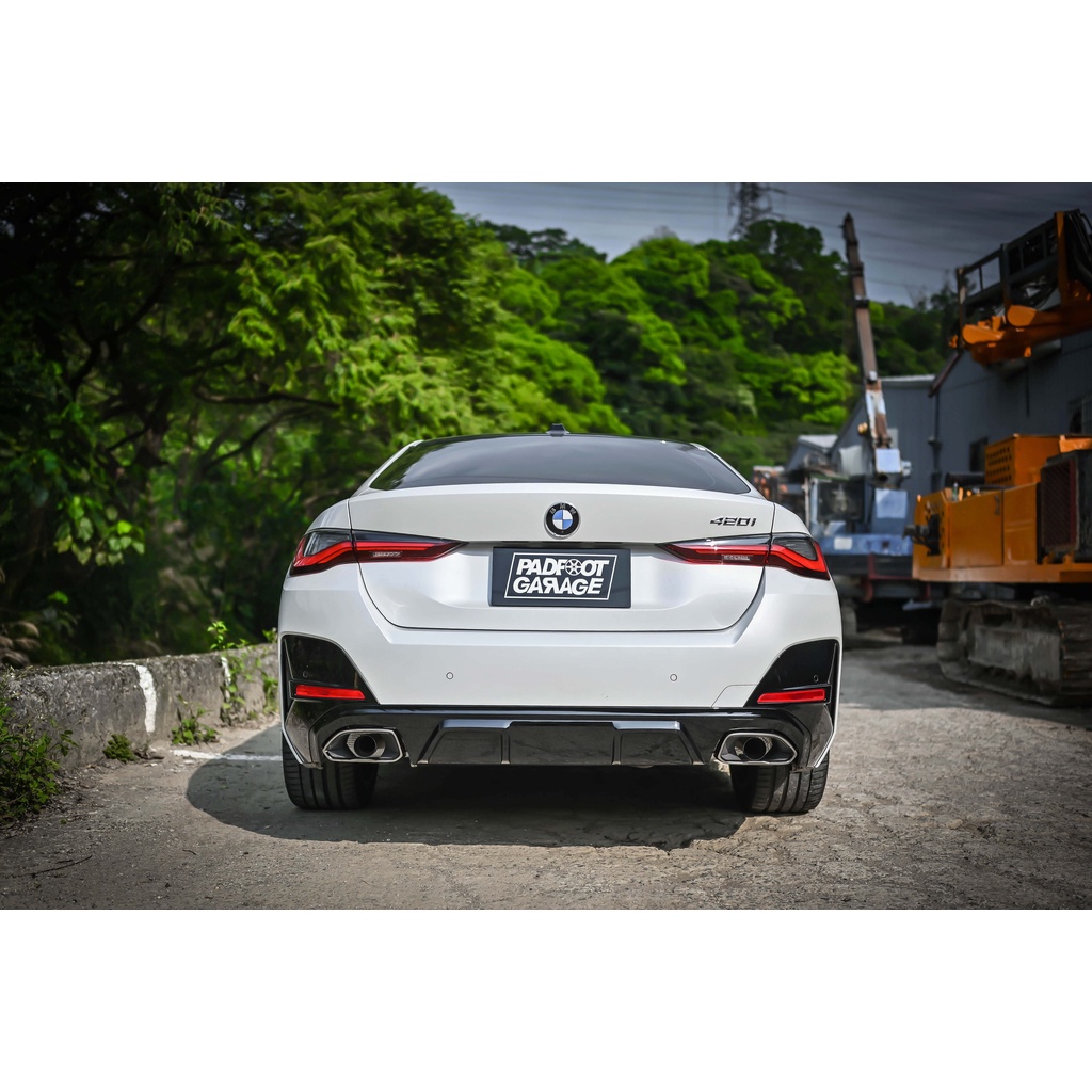 BMW G26 420I430I 改裝 M440i 後保 原廠 尾飾管 亮黑 鈰灰外觀套件 方管套件MPA 尾飾後擾流 | 蝦皮購物