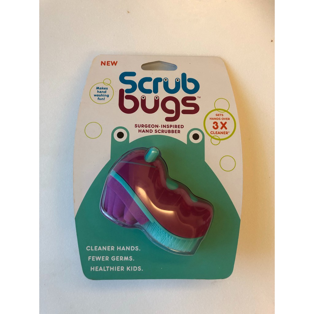【愛買舖】全新 公司貨 密封包裝 防疫 正品 出清 美國 Scrub Bugs 兒童洗手訓練刷(洗手蟲) 紫色 | 蝦皮購物