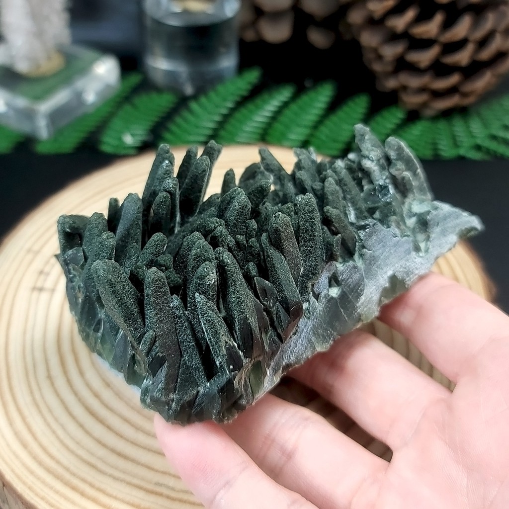 ．艾莉希亞寶石水晶．27內蒙古綠水晶 Prasem Quartz 內蒙綠水晶 綠水晶簇 水晶簇 水晶柱 | 蝦皮購物