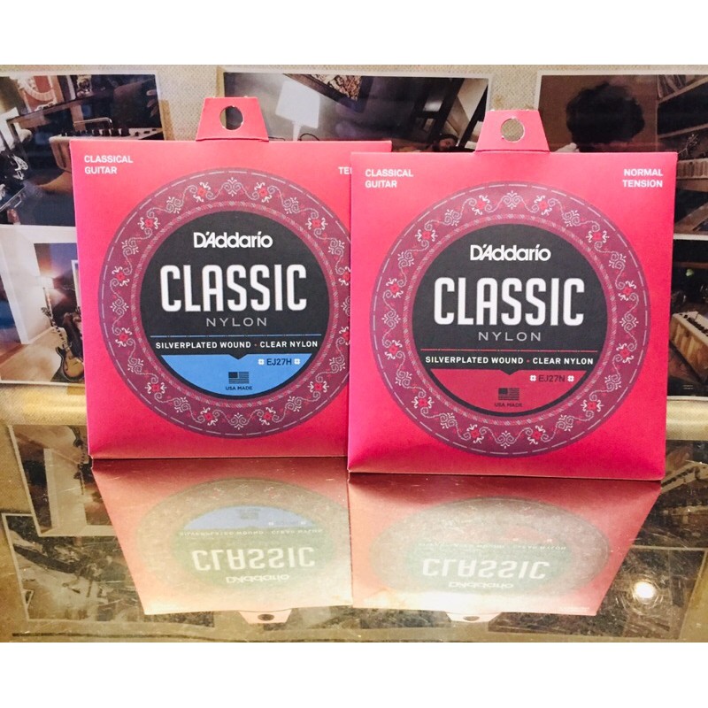 贈捲弦器 Daddario EJ27H EJ27N 高張力 一般張力 古典吉他 弦 尼龍弦 Nylon 吉他 | 蝦皮購物