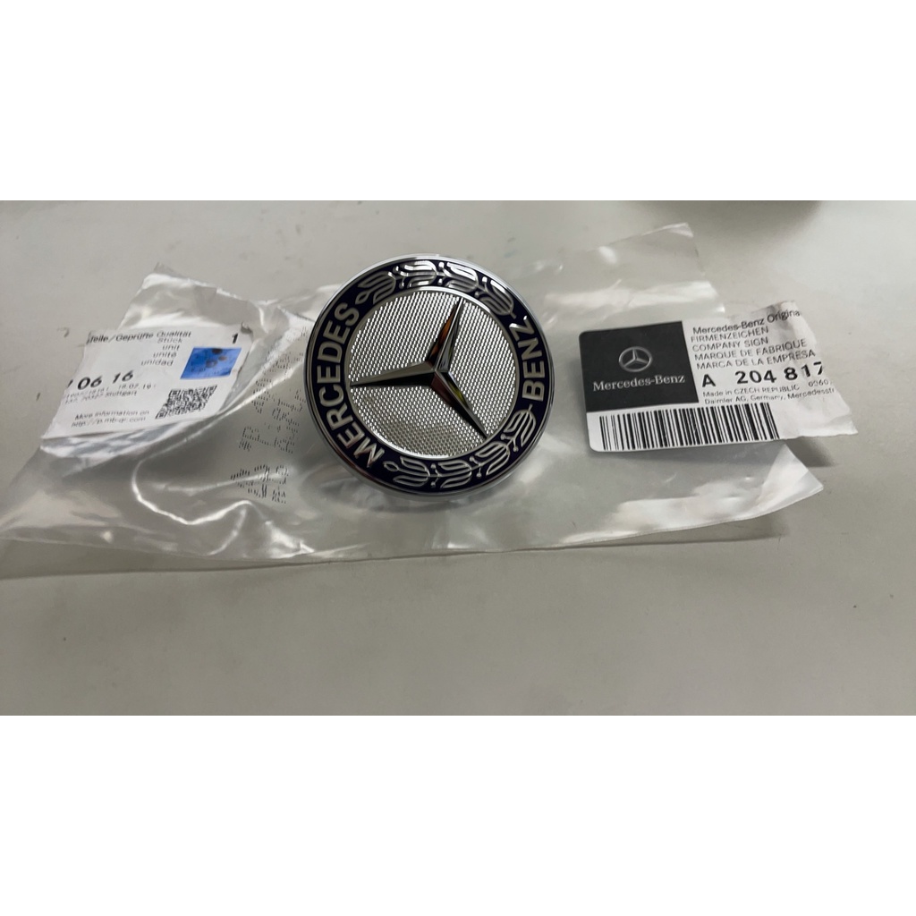 【SFF雙B賣場】BENZ W204 正廠 引擎蓋標誌[2048170616] | 蝦皮購物