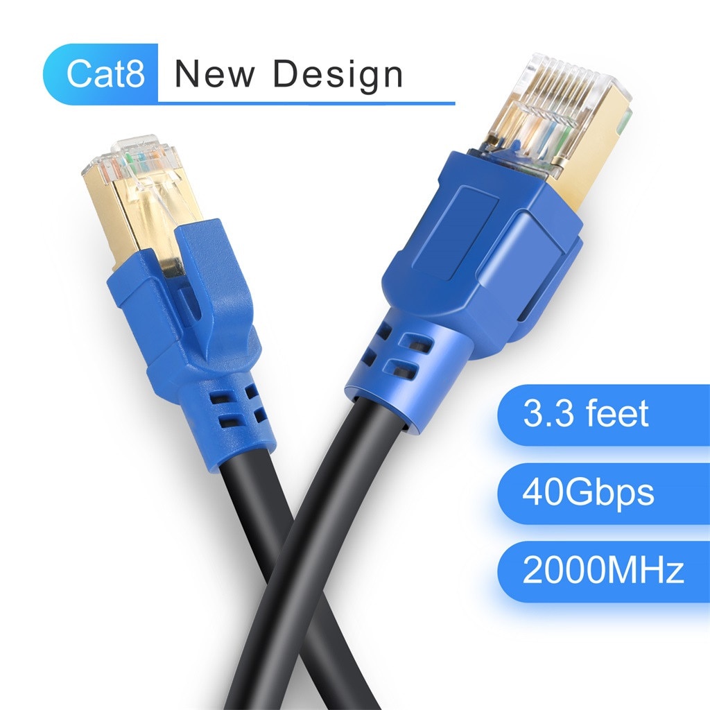 Ethernet Cable Cat8 Lan Cable CAT 8 RJ 45 Network Cable 1//2 | 蝦皮購物