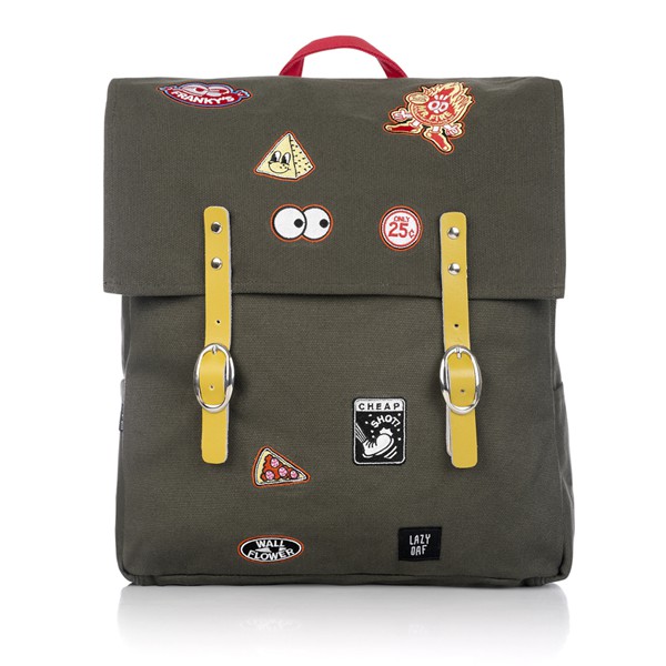 「全新,未使用過」英國潮牌 Lazy Oaf Patches Square Backpack 後背包 絕版 值得收藏 | 蝦皮購物