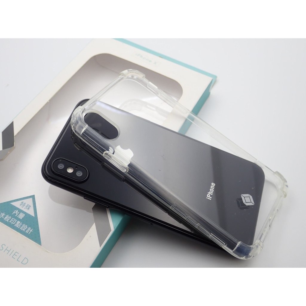 【24H出貨】Intuitive Cube Apple iPhone XS 經典透明背蓋吸震軍規防摔 冰河盾保護殼 | 蝦皮購物