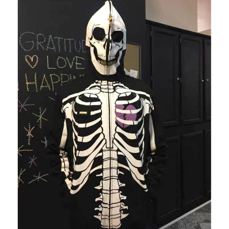 美牌 LRG 經典 骷髏 拉鏈 連帽外套 嘻哈饒舌 Kanye west御用 尺寸：S M | 蝦皮購物