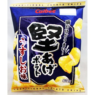 舞味本舖 calbee 卡樂比紫薯片 堅脆洋芋片 黑胡椒風味/薄鹽風味 65g 厚切洋芋片 | 蝦皮購物