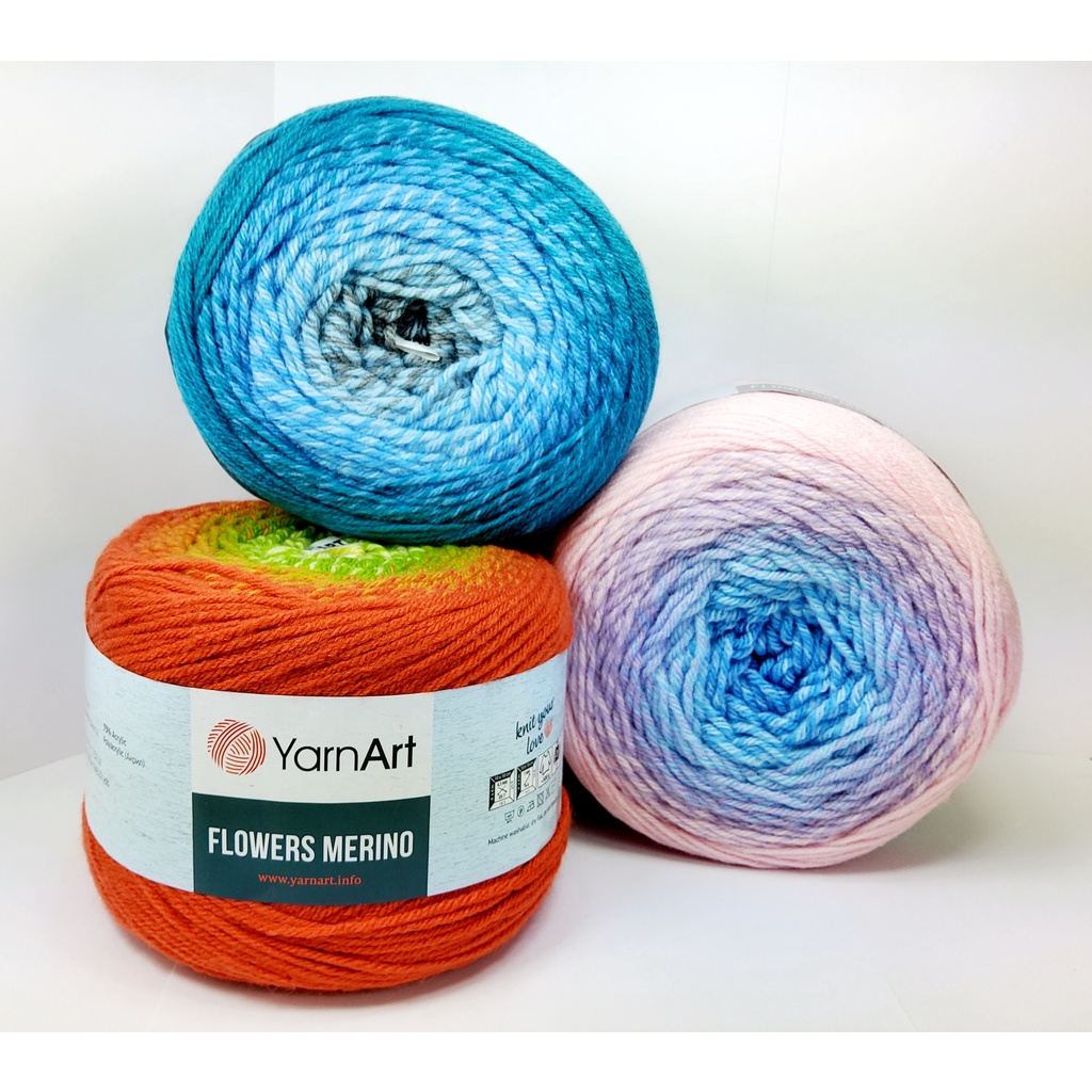 歐洲Yarn Art 花形漸層美麗諾羊毛線 FLOWERS MERINO【土耳其進口】 | 蝦皮購物