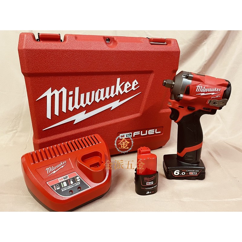 (附發票)金派~美沃奇 M12FIWF12-632C 12V配3.0A+6.0A電池無刷 高扭力板手 M12FIWF12 | 蝦皮購物