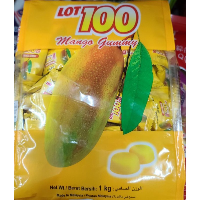 每包1000公克 LOT100 一百份軟糖(芒果、綜合水果、超酸綜合) 馬來西亞 軟糖 生日糖果 喜糖 年節糖果【道夫】 | 蝦皮購物