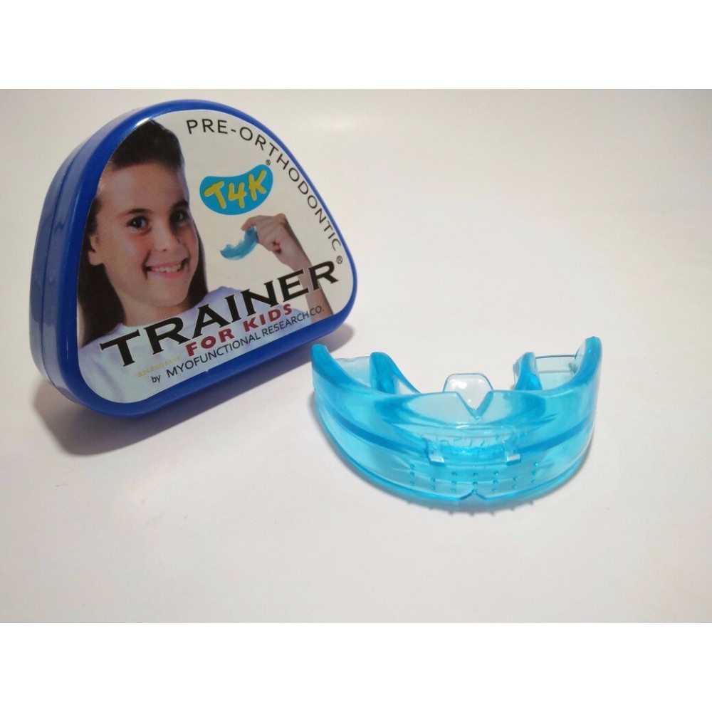 Trainer T4k 牙齒調節槽藍色、粉色下巴調節偏振牙齒 6-10 歲正品 | 蝦皮購物