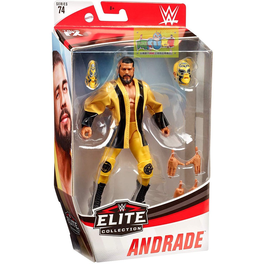 ☆阿Su倉庫☆WWE摔角 Andrade Elite 74 Figure Cien精華版人偶附出場偶衣及面具 熱賣中 | 蝦皮購物