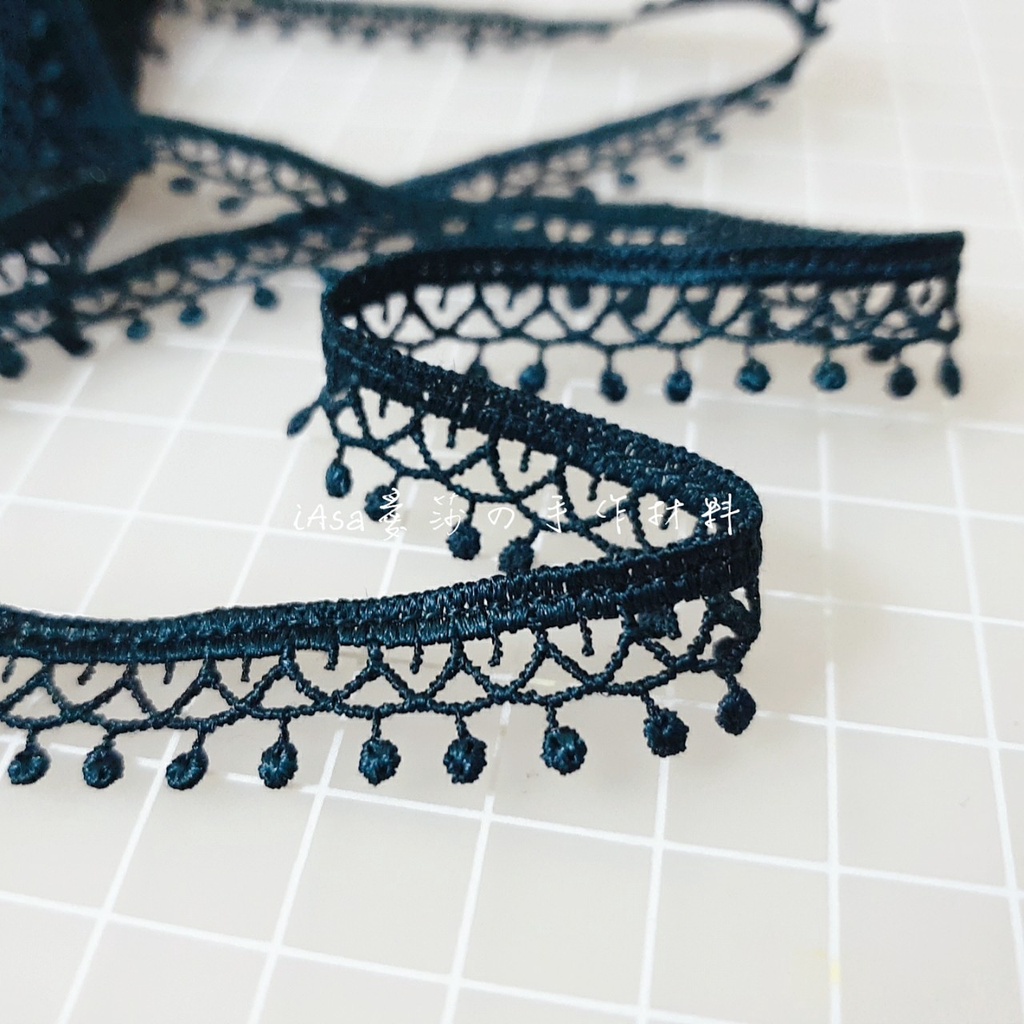 《iAsa愛莎の》手作材料 1~1.3cm鏤空小水滴水溶刺繡小花邊DIY服裝袖口家旗袍滾邊裝飾輔料 | 蝦皮購物