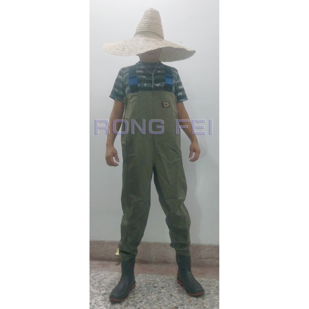 RongFei 台興牌高胸型防水褲 青蛙裝 台灣製造 涉水褲 各樣式雨衣 釣魚雨衣 套裝雨衣 連身雨衣 海膠漁業用雨衣 | 蝦皮購物