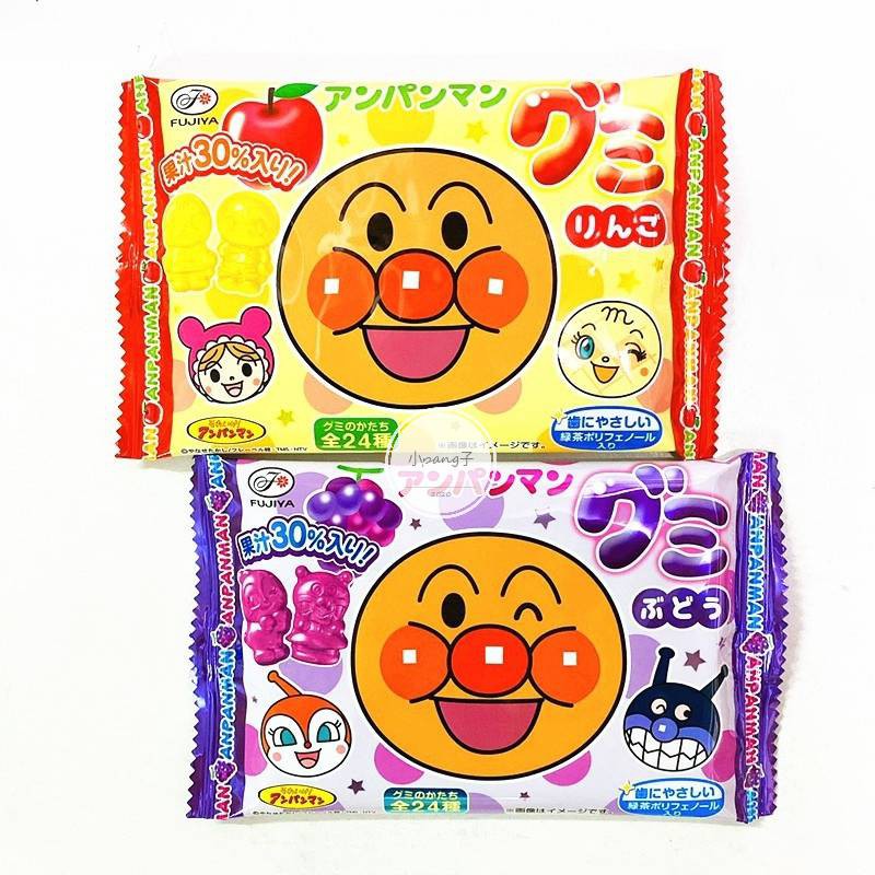 【附發票】日本 FUJIYA 不二家 麵包超人QQ糖 19g 軟糖 葡萄軟糖 蘋果軟糖/不二家 麵包超人棒棒糖8g | 蝦皮購物