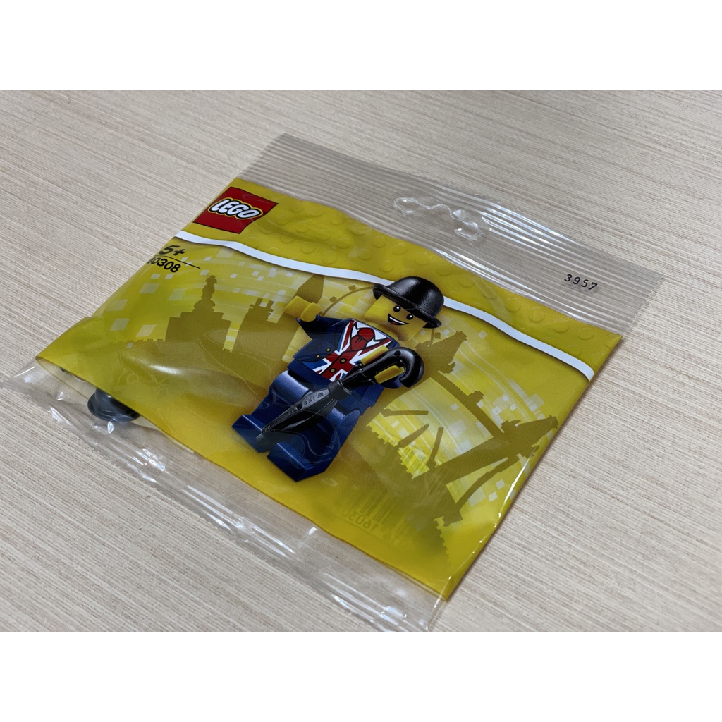 【最龜毛的心態】全新 LEGO 40308 萊斯特限定 英國倫敦紳士 人偶 絕版 | 蝦皮購物