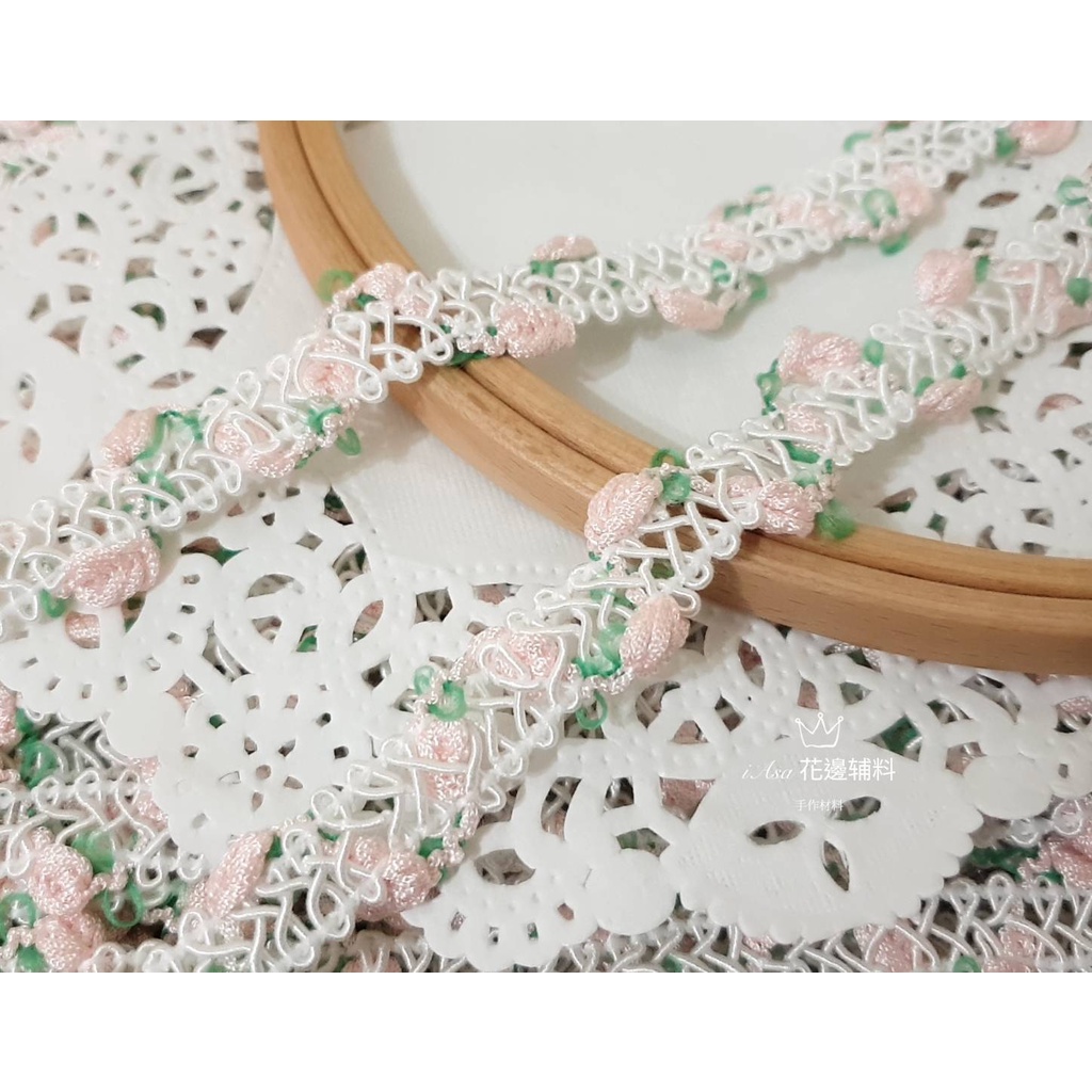 《iAsa愛莎の》手作材料 寬1~1.8cm骨編上薔薇花織帶紅/粉/金/銀花邊輔料diy娃衣服裝飾品配件 | 蝦皮購物