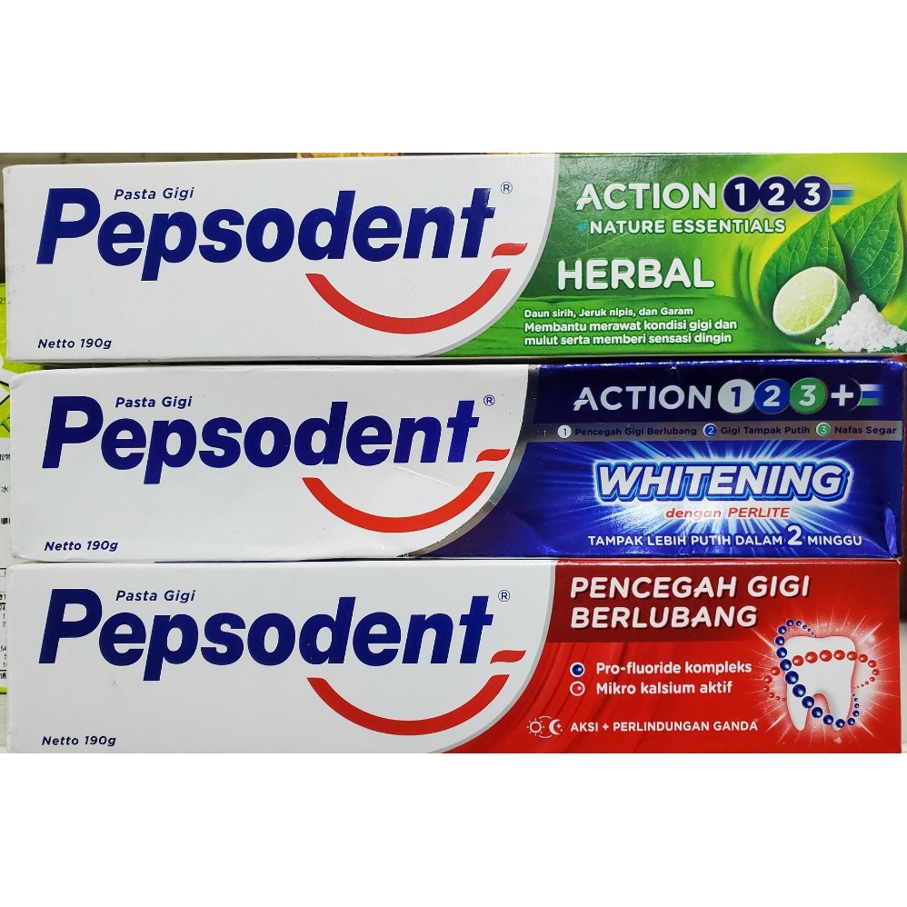 PEPSODENT ODOL PASTA GIGI 牙膏 190 gr | 蝦皮購物