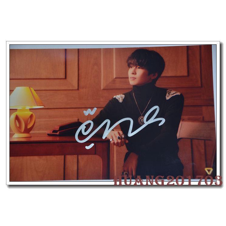 2019年2月 Seventeen 全圓佑 WONWOO 親筆簽名照片 B款 | 蝦皮購物