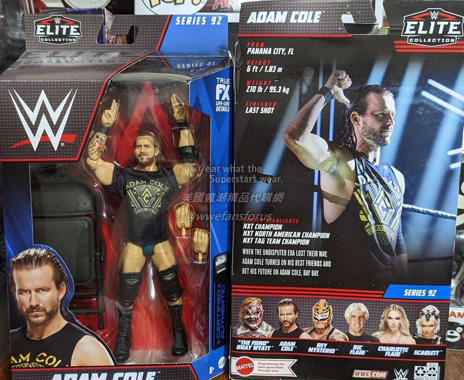 [美國瘋潮]正版WWE Adam Cole Elite #92 Figure BAYBAY最新精華版人偶公仔 AEW | 蝦皮購物