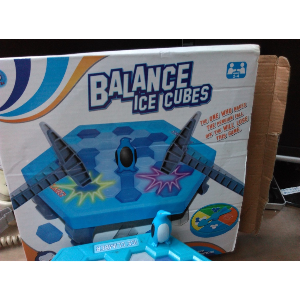 二手玩具 益智玩具 雙人遊戲 兒童玩具 拯球企鵝敲冰塊balance ice cubes 親子玩具 | 蝦皮購物