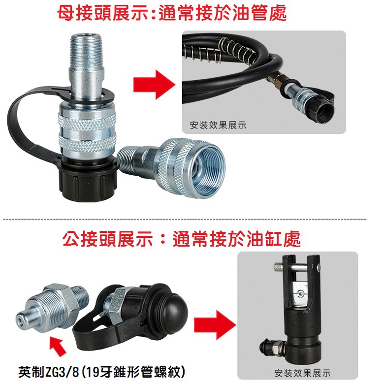 【現貨】液壓工具高壓油管 軟管 橡膠管 含ZG 3/8接頭 內外螺紋 70MPA 液壓油管 | 蝦皮購物