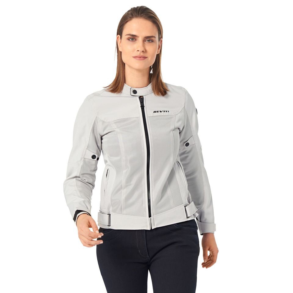 【德國Louis】REVIT 女用摩托車騎士防摔衣外套 銀色夏季夏天網眼通風輕巧修身剪裁女生網布護具夾克編號212685 | 蝦皮購物