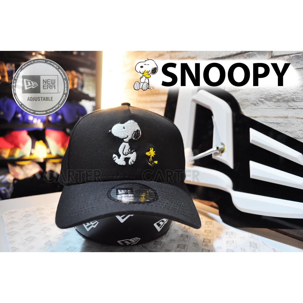 New Era Japan x Peanuts Snoopy adjustable curve美國卡通史努比卡通可調彎帽 | 蝦皮購物