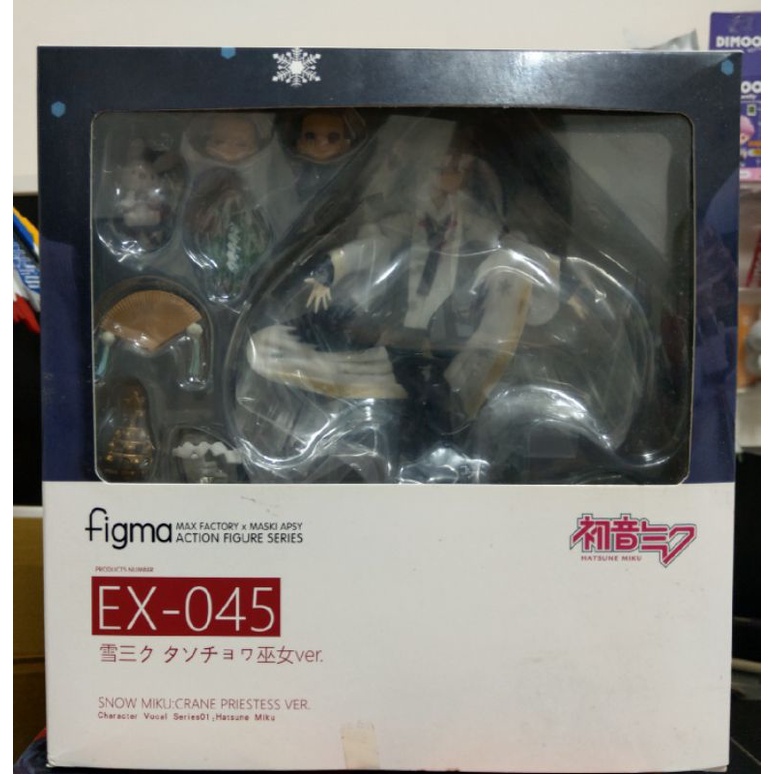 港版 初音未來 Figma EX-045 雪初音 仙鶴 巫女ver | 蝦皮購物