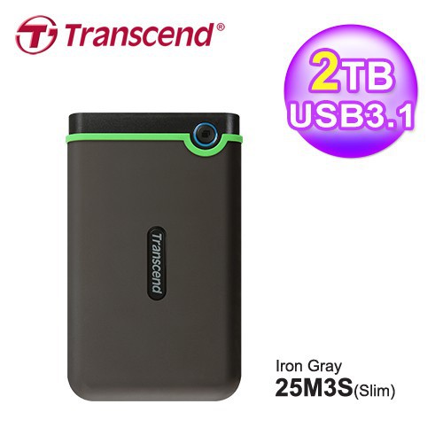 Transcend 創見 2TB 薄型行動硬碟 TS2TSJ25M3S 現貨 廠商直送 | 蝦皮購物