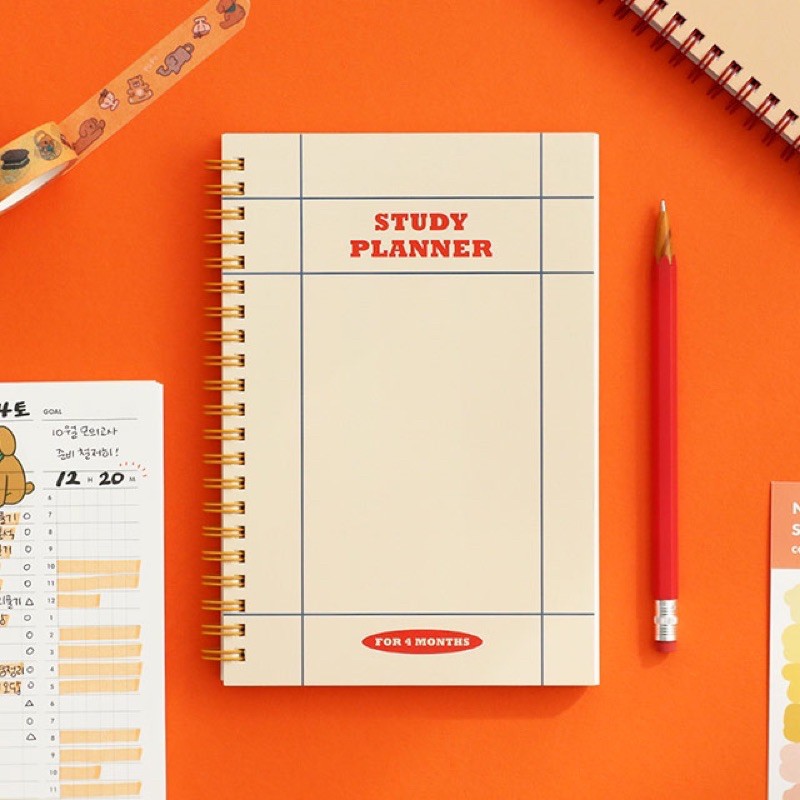 🌈VN韓國直送🌈Indigo Study Planner 4個月 讀書計畫 學習計畫 會考 指考 學測 筆記 手冊 | 蝦皮購物