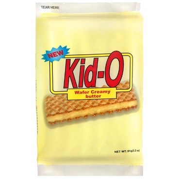 森吉小舖 泰國 Kid-O Wafer 夾心餅乾 (奶油風味) 隨手包 厚夾心餡 鬆脆威化餅 91g | 蝦皮購物