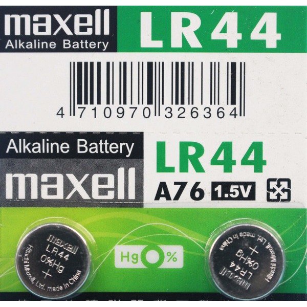 maxell LR44 A76 鈕扣型電池 /一卡2顆入 1.5V 鈕扣電池 手錶電池 -傑梭 | 蝦皮購物