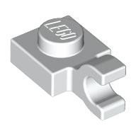 LEGO 樂高 61252 白色 顆粒薄板附夾 Plate Mod 1x1 Clip 4538353 6347293 | 蝦皮購物