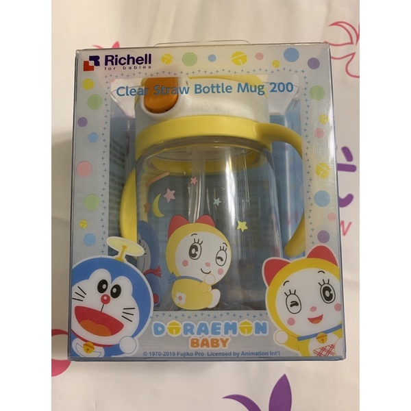 保留中 Richell DORAEMON水杯200ml-黃 | 蝦皮購物