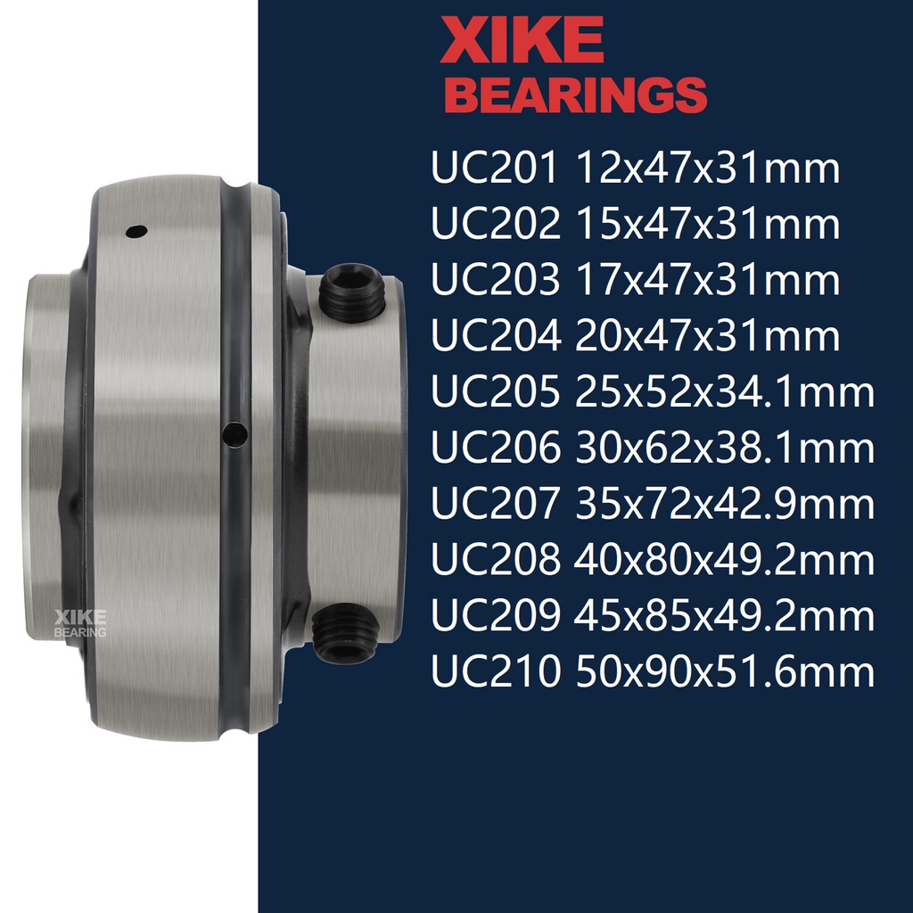 XiKe UC201 UC202 UC203 UC204 UC205 UC206 UC207 UC208 外球面轴承 | 蝦皮購物