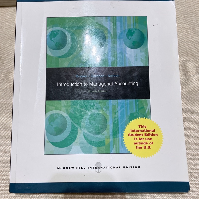 Introduction to Managerial Accounting Brewer/Garrison/Noreen | 蝦皮購物