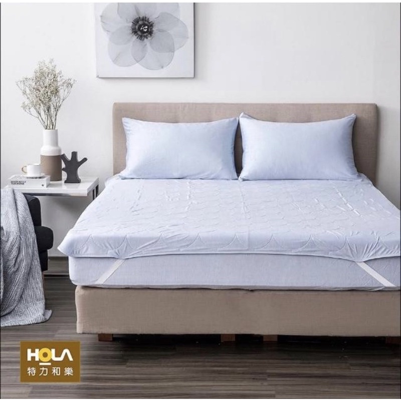 【HOLA】snow touch 涼感保潔墊雙人-冰河藍 | 蝦皮購物