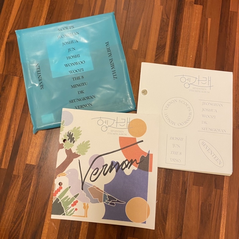 親簽！SEVENTEEN 空專 Heng:garae Vernon親簽封面 | 蝦皮購物