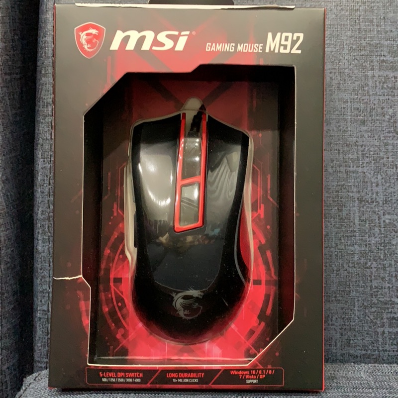 微星MSI M92電競滑鼠 M92 gaming mouse M92 | 蝦皮購物