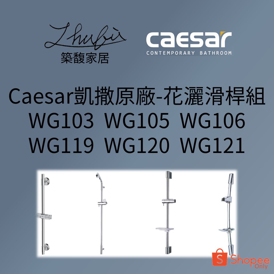 築馥家居>可刷卡分期>Caesar凱撒原廠-花灑滑桿組 WG103 WG105 WG106 WG119 WG120 | 蝦皮購物