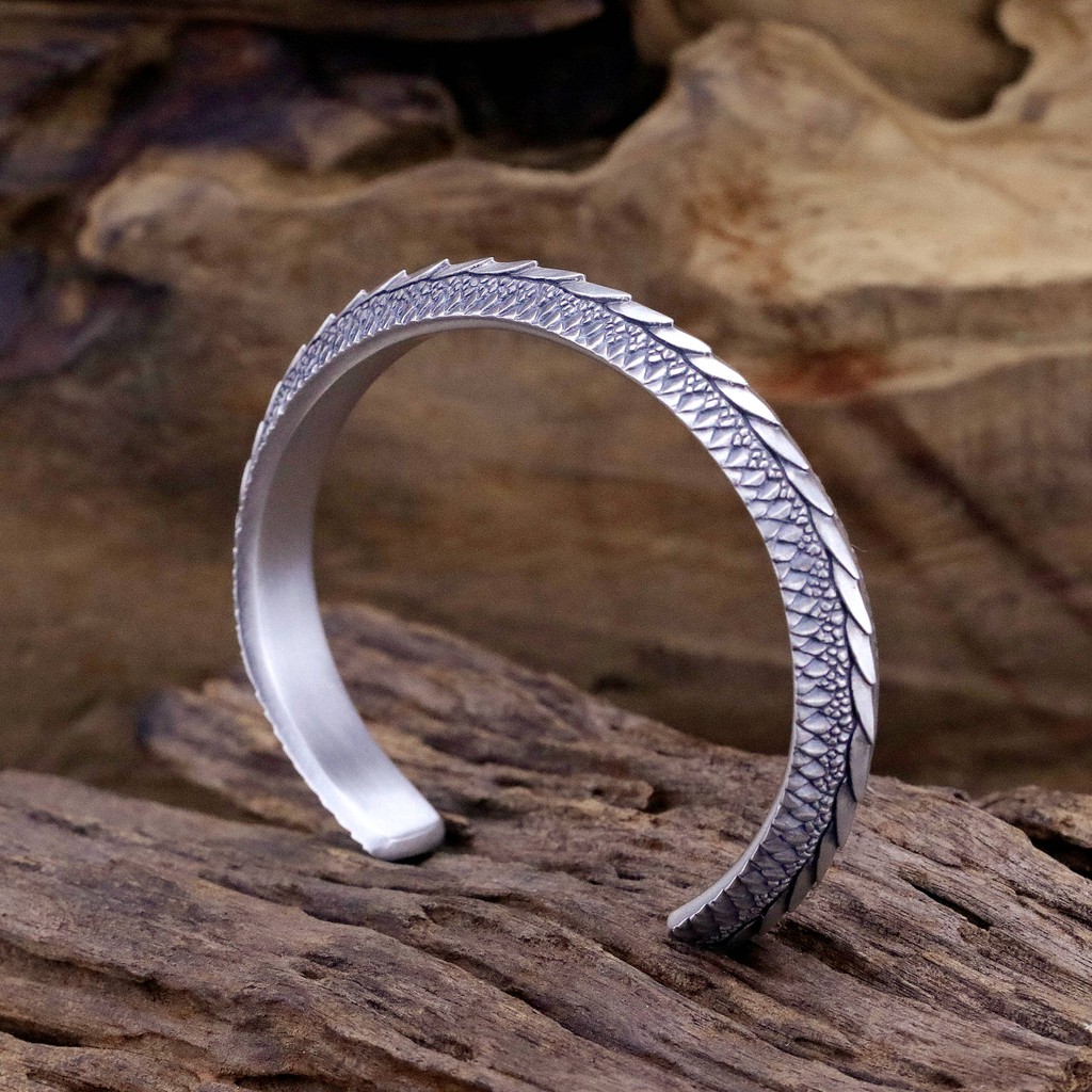 【Silver Monsters】日本雕畫雙絕 Dual Flow 2020新品 龍之逆鱗 "RYU" 龍系純銀手環 | 蝦皮購物